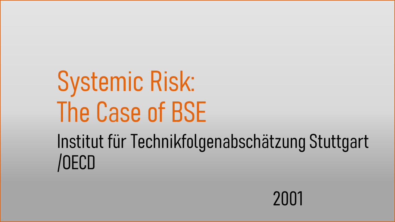 Systemic Risk: A New Challenge for Risk Management. The Case of BSE ...